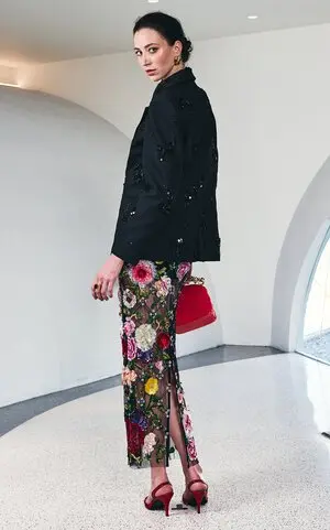 LA FUORI Midnight Embers Embellished Blazer