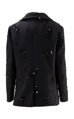LA FUORI Midnight Embers Embellished Blazer