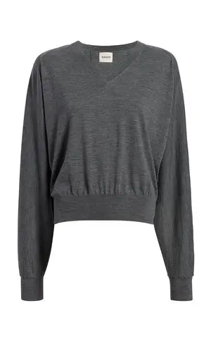 Khaite Suzanne Fine Wool Sweater - Grey