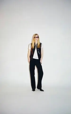 Khaite Vyn Plonge Leather Gilet
