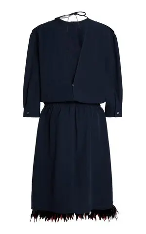 Marni Fringed Cotton Woven Dress