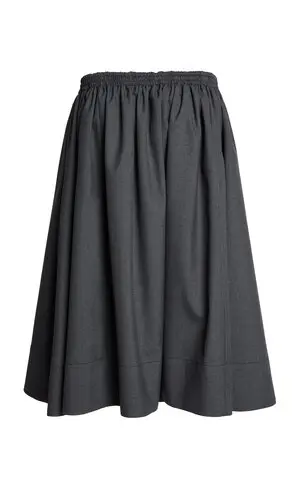 Marni Pleated Wool Skirt
