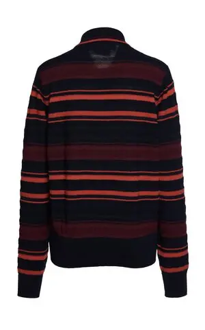 Marni Stripped Cotton Knit Top - Blue