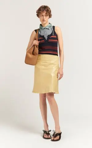 Marni Stripped Cotton Knit Top - Multi