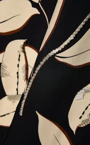 Marni Leaf-detailed Woven Dress