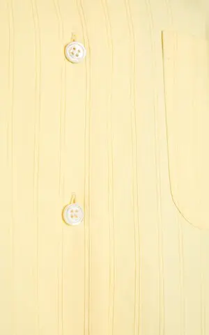 Marni Buttoned Cotton Woven Top - Yellow