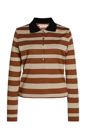 Marni Striped Cotton-knit Top - Multi