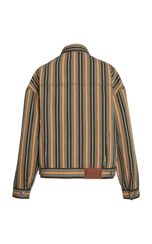 Marni Stripped Cotton-blend Woven Jacket
