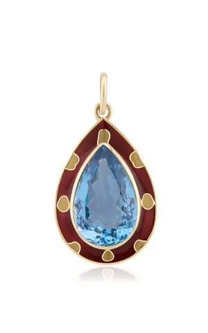 HOUSE JANOLO 18kt Yellow Gold The Lotus Pendant - Multi