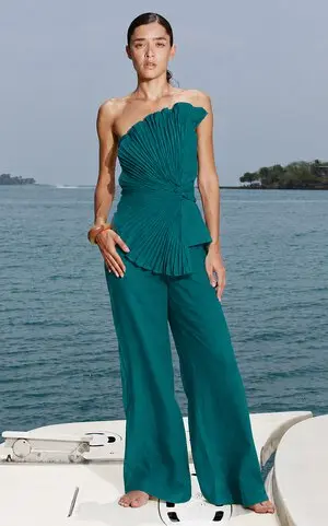 ANDRES OTALORA Salmar Linen Wide-leg Pants