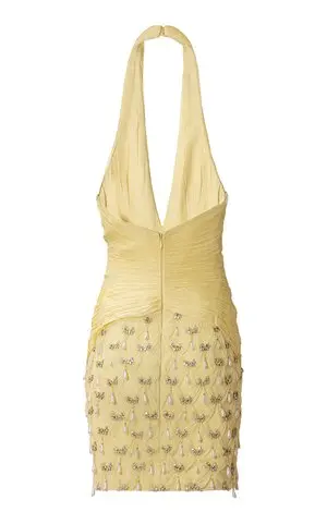 LA FUORI Lumiere Gold Mini Dress