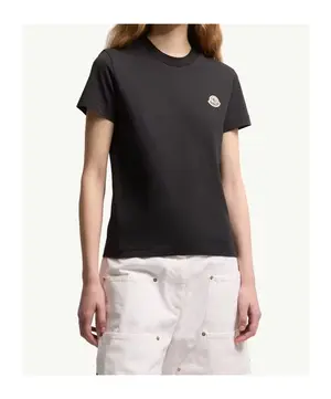 Moncler Logo Patch T-shirt Set - Black