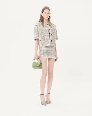 Valentino Garavani Rockstud Spike Small Suede Bag - Mint