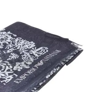 Emporio Armani Linen And Silk-blend Scarf