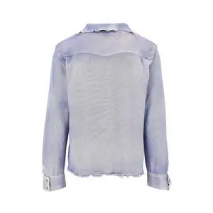 AMARANTO Distressed-effect Knitted Overshirt