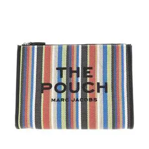 Marc Jacobs Striped Mesh Pouch