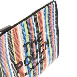 Marc Jacobs Striped Mesh Pouch