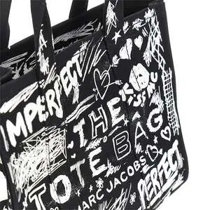 Marc Jacobs The Punk Scribble Medium Canvas Tote Bag