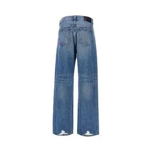 Khaite Bonnie' Relaxed Fit Jeans - Blue