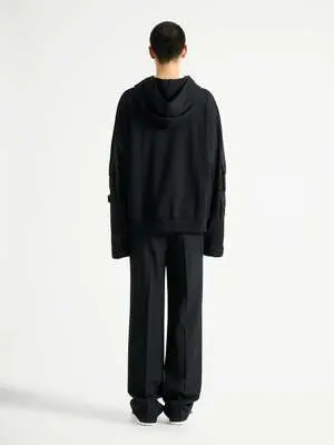 Balmain Textured Nylon Utility Hoodie