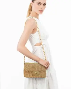 Eric Javits Amelie Midas Straw Bag