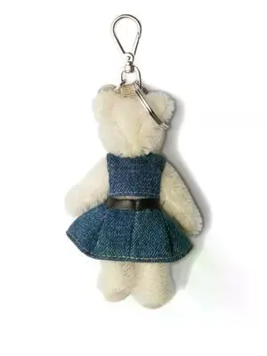 Prada Teddy-bear Logo-plaque Keyring