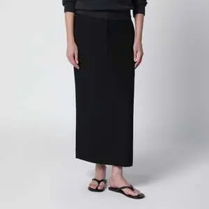 TOTEME Maxi Skirt In Wool Blend - Black
