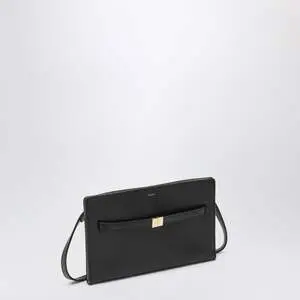 TOTEME Leather Crossbody Bag With Belt Detail - Black