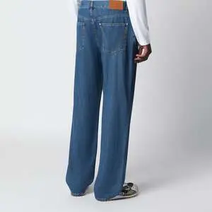 Bottega Veneta Medium Blue Wide-leg Jeans