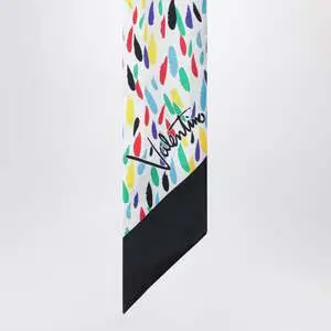 Valentino Garavani Silk Bandeau Scarf With Print