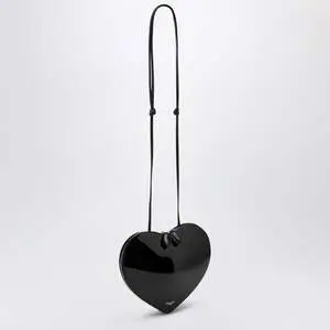 Alaïa Le Cœur Patent Leather Bag - Black