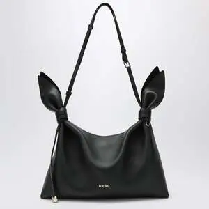 Loewe Medium Scarf Bag In Leather - Black
