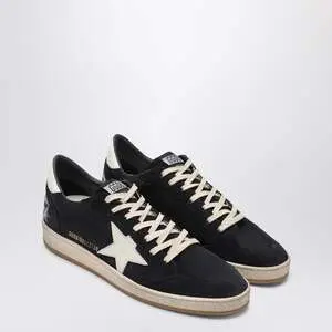 GOLDEN GOOSE Ball Star Suede And Leather Sneakers - Blue
