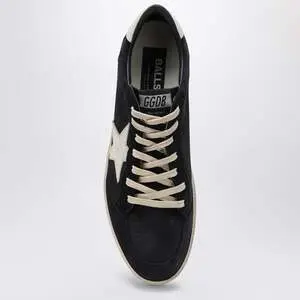 GOLDEN GOOSE Ball Star Suede And Leather Sneakers - Blue