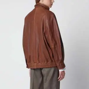 Nour Hammour Ariste Leather Jacket - Brown