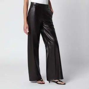 Nour Hammour Coda Wide-leg Leather Trousers
