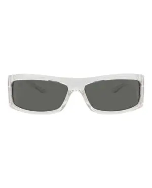 Gucci Shieldframe Injection Sunglasses Crystal Crystal Grey - Multicolor