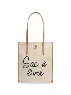 LANCEL Canvas Leather-trim Tote Bag