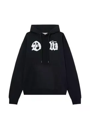 Off-White Palace Arrow Logo-print Drawstring Hoodie - Black