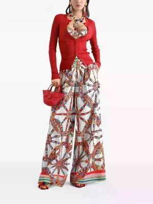 Dolce & Gabbana Carretto Print Poplin Trousers