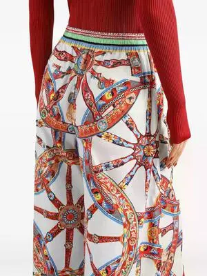Dolce & Gabbana Carretto Print Poplin Trousers