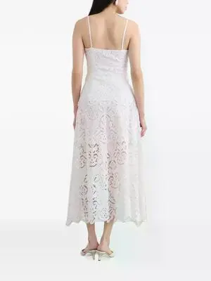 TOCCIN Stacy Guipure Lace Skirt - White