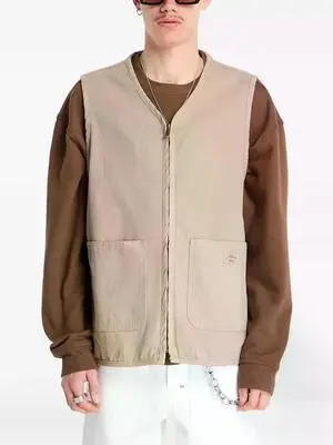 Dickies Canvas Zip-up Vest - Neutrals