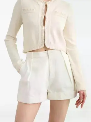 TOCCIN Nara Pleated Cuffed Shorts