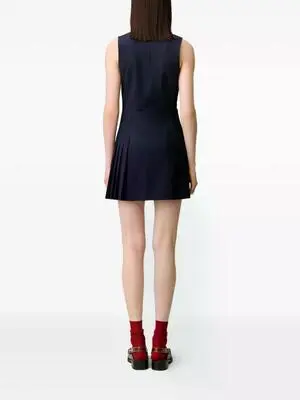 Claudie Pierlot Pinstripe Pattern Sleeveless Dress