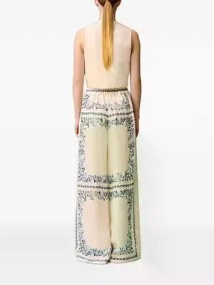 Claudie Pierlot Floral Print Linen Trousers