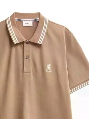 Pringle Of Scotland Piqué-knit Tipped Polo Shirt - Neutrals