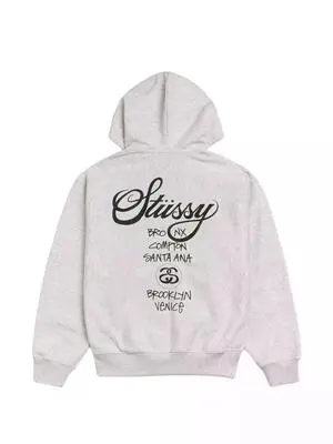 StÜssy World Tour Zip-up Hoodie