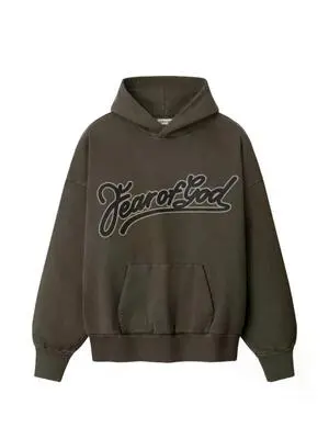 Fear Of God Logo-print Hoodie - Green