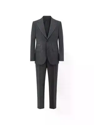 FRANZESE COLLECTION Pinstripe-pattern Single-breasted Suit - Grey